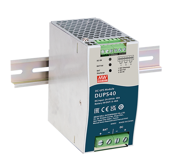 Buy MEAN WELL DUPS40 UPS Module DIN Rail Online | BNR Industrial